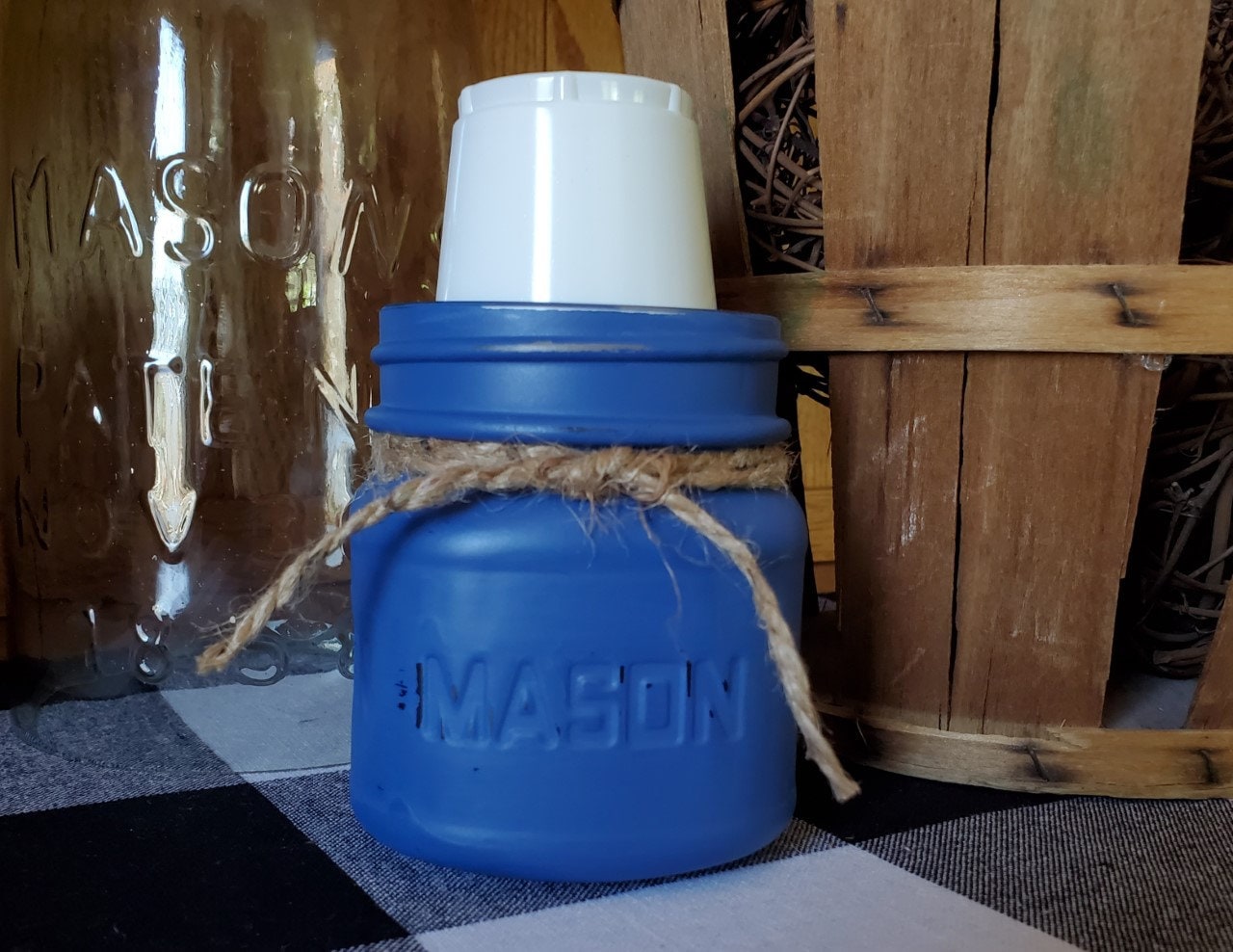 Mason Jar Dixie Cup Holder 1/2 Pint Cup Holder 3 oz Cups | Etsy