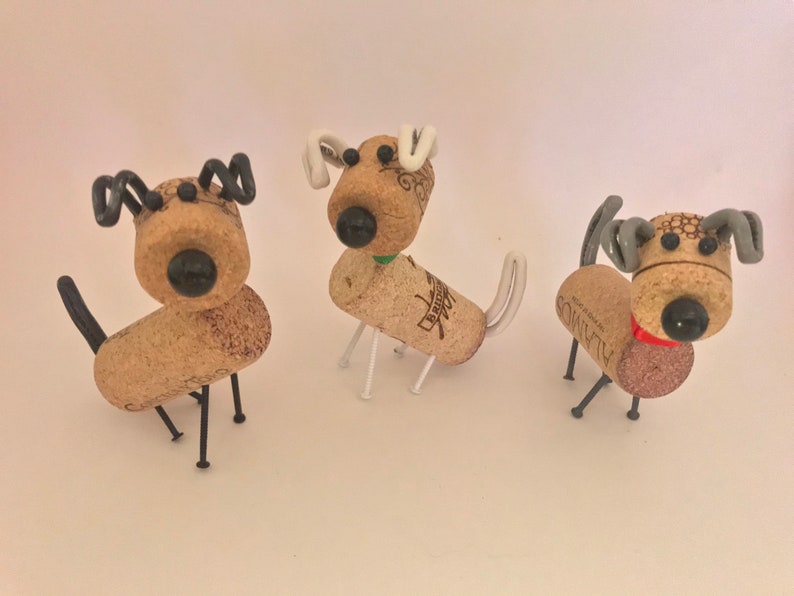 Wine Cork Dog Ornament - Labrador, Pit Bull, Retriever, Terrier - Etsy