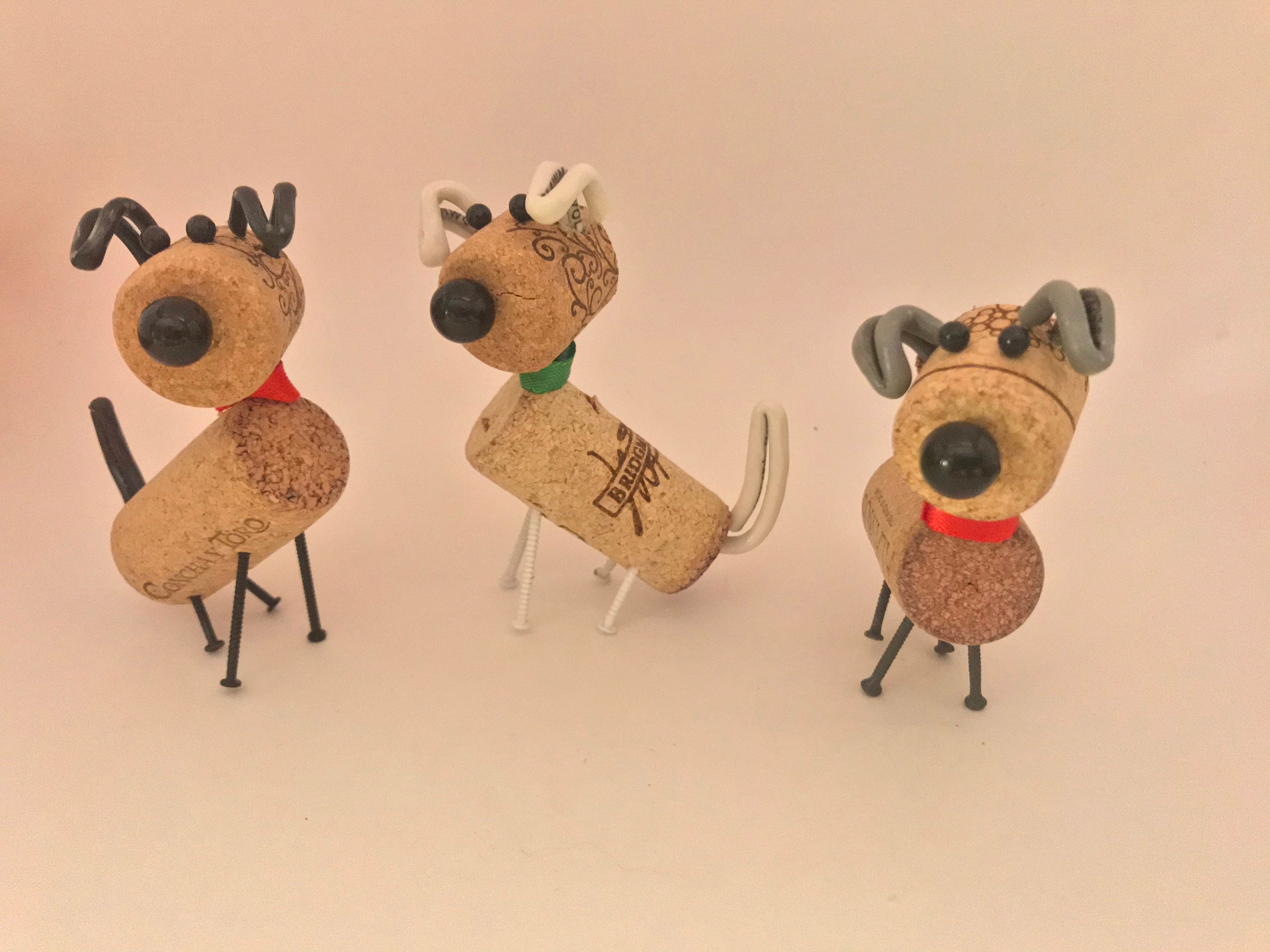 Wine Cork Dog Ornament - Labrador, Pit Bull, Retriever, Terrier - Etsy