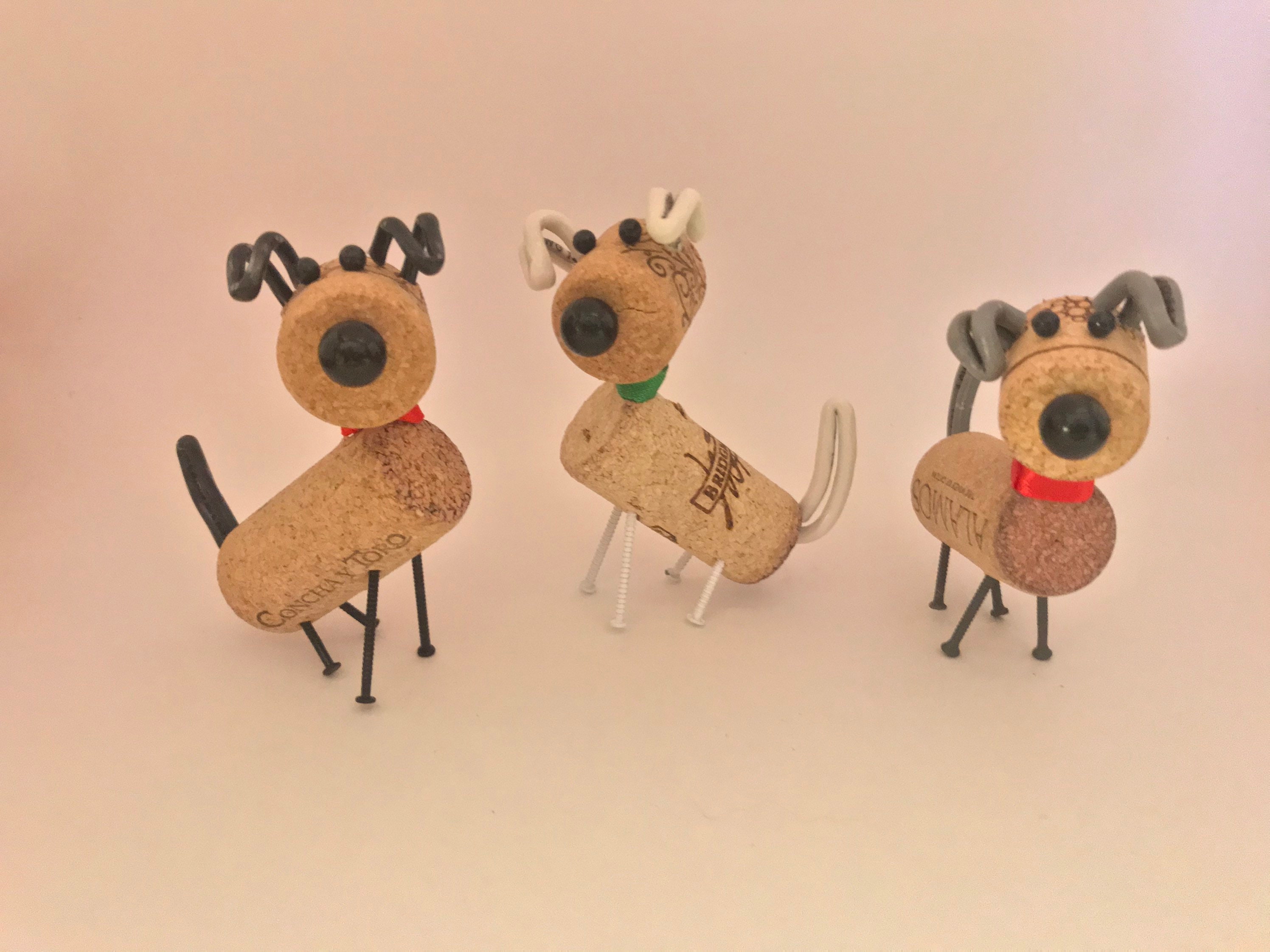 Wine Cork Dog Ornament - Labrador, Pit Bull, Retriever, Terrier - Etsy
