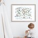 Personalized Kids World Map Nursery Print, Baby Boy Nursery Wall Decor ...