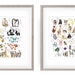 Animal Alphabet Number Print Set, Gender Neutral Baby Print, Animal ...