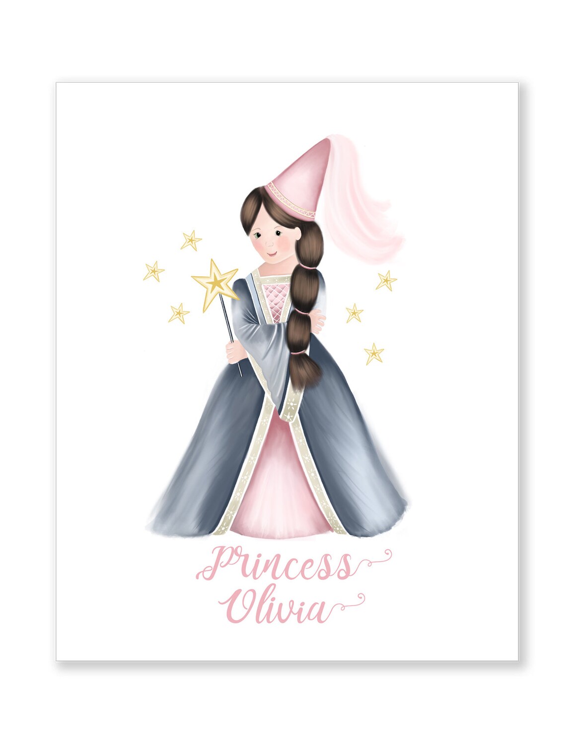 Princess Nursery Art Prints Fairy Princess Castle Picture - Etsy