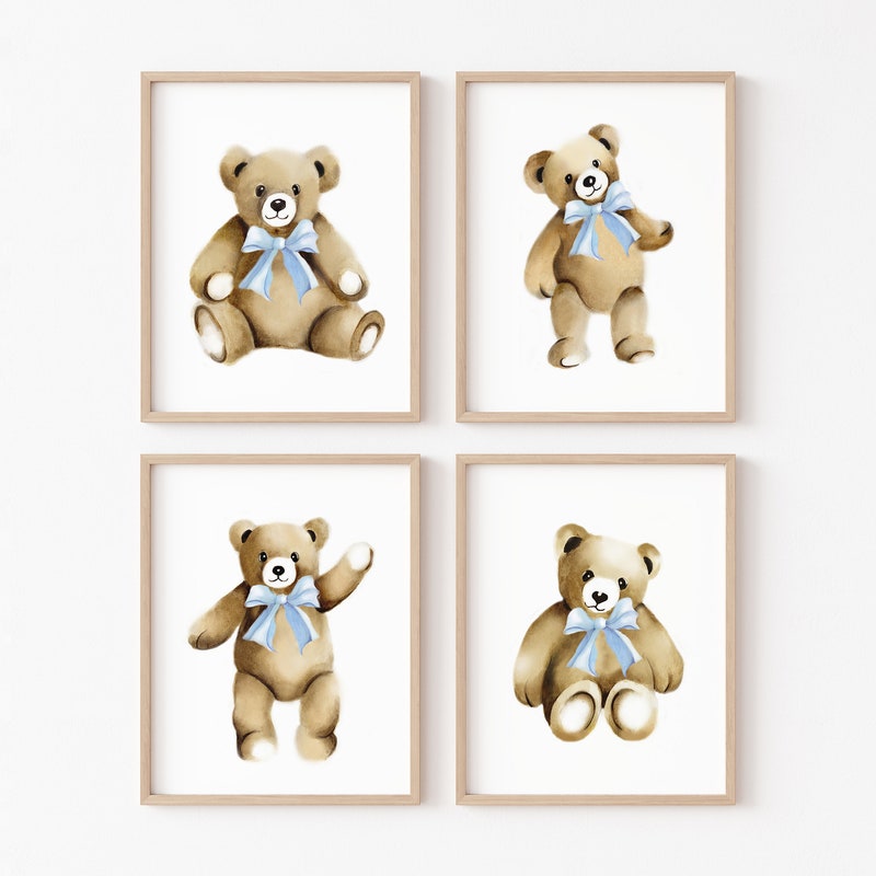 Teddy Bear Print - Etsy
