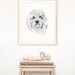 Cavapoo Puppy Print, Dog Pencil Sketch Wall Decor, Gift for Dog Lover ...