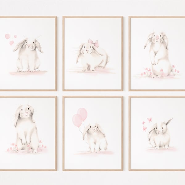 Bunny Nursery Art - Etsy