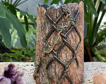 Tree Stump Vase - Etsy
