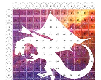 5 Colorful Unicorn Multiplication Tables for Kids Fun Math | Etsy