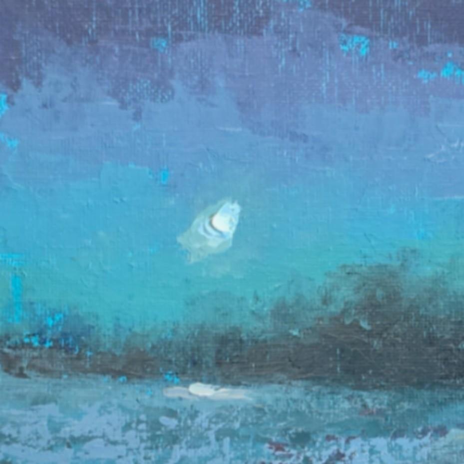 Winter Moon - Oil Painting - Impressionist Landscape Original Art ...