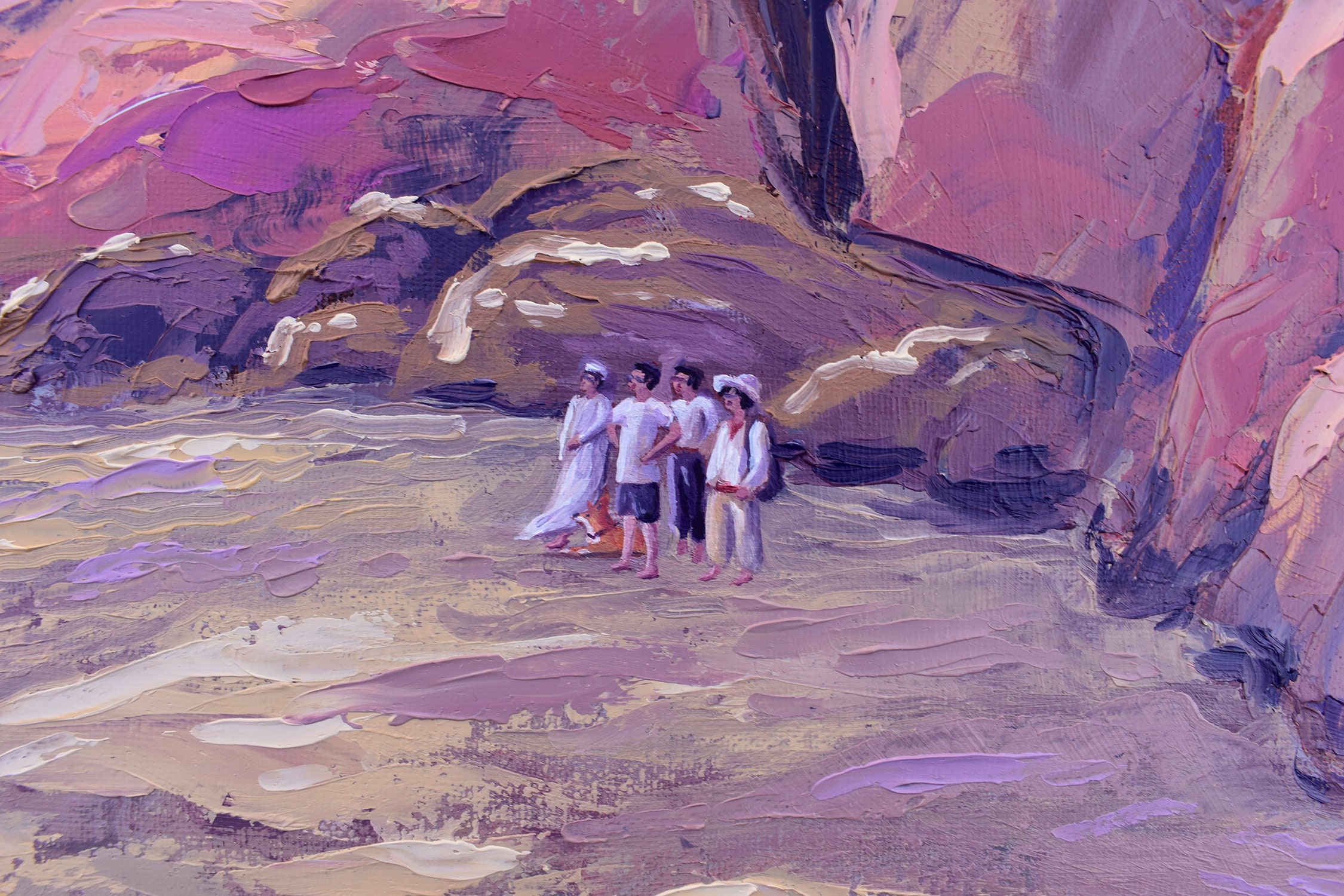 Custom Landscape Oil Painting From Your Photo - With Human / Animal ...