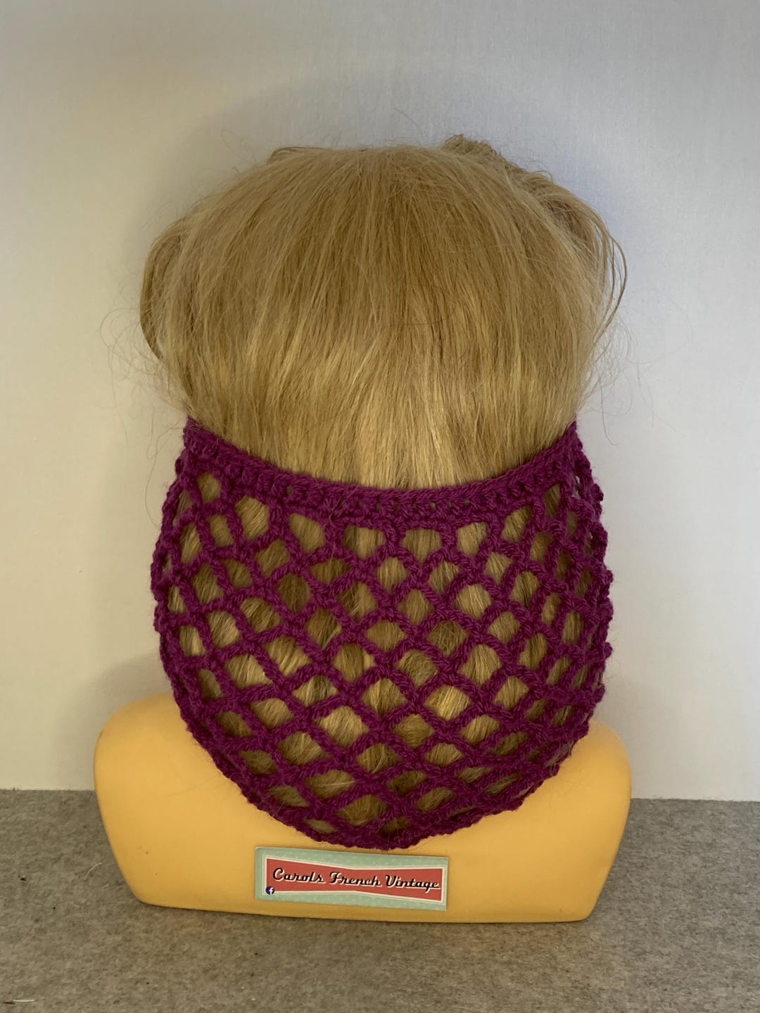 Handmade Crochet Half Snood in Plum. - Etsy