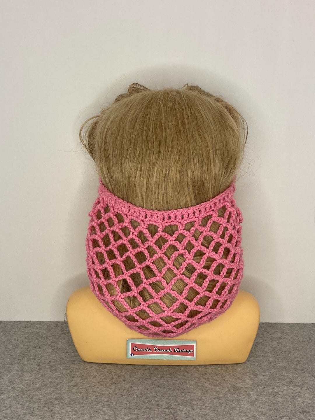 Handmade Crochet Half Snood in Dark Pink - Etsy