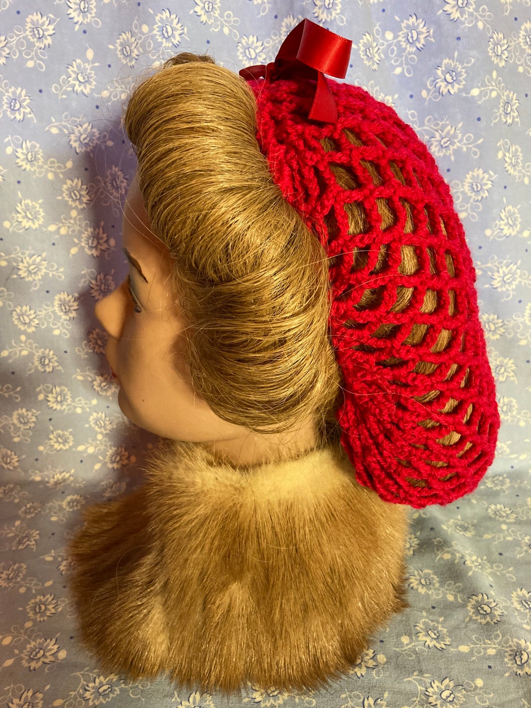 Redecilla/redecilla/filet à cheveux de crochet hecho a mano más grueso ...