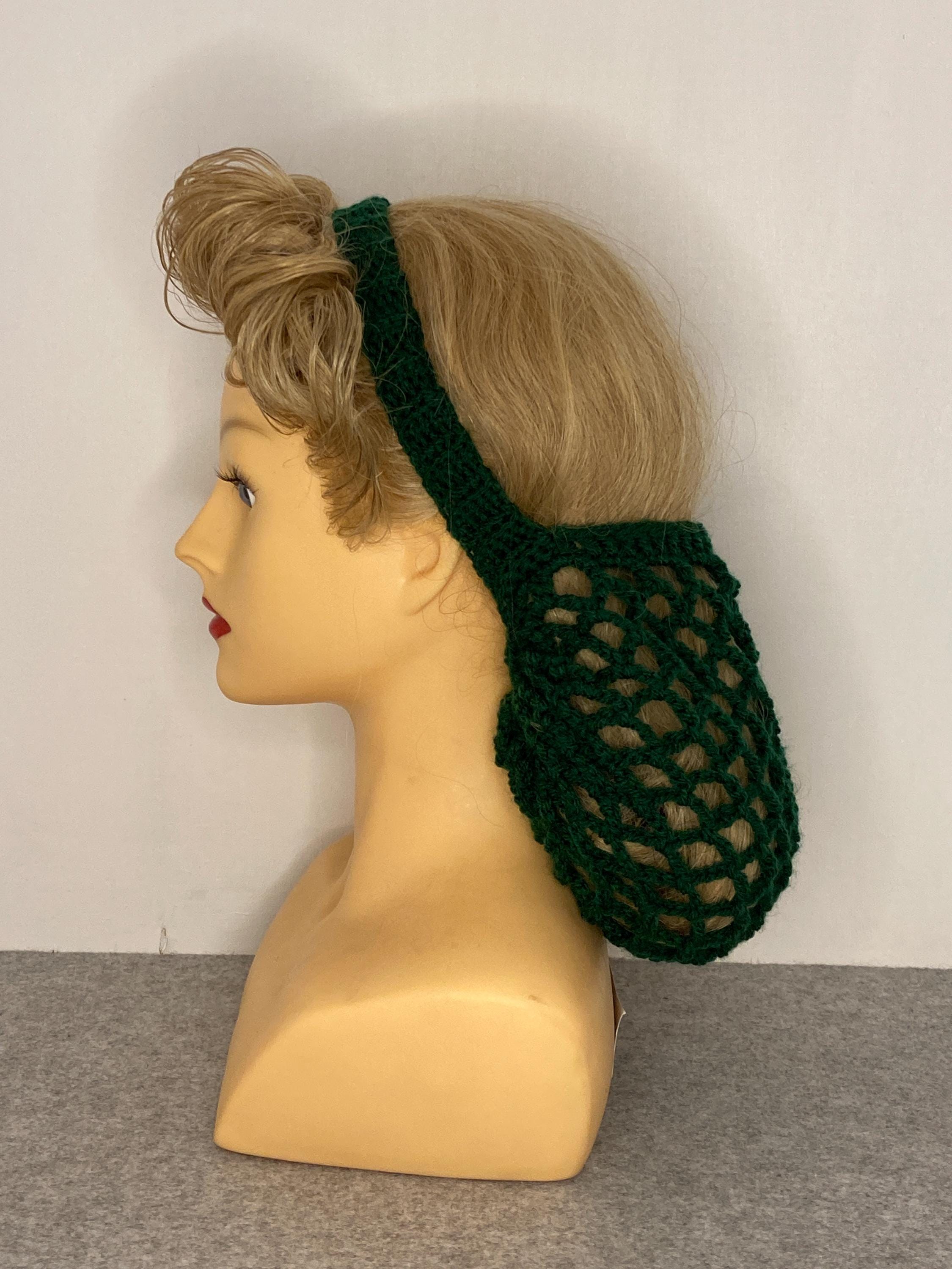 Handmade Crochet Half Snood in Dark Green.(shade May Slightly Differ ...