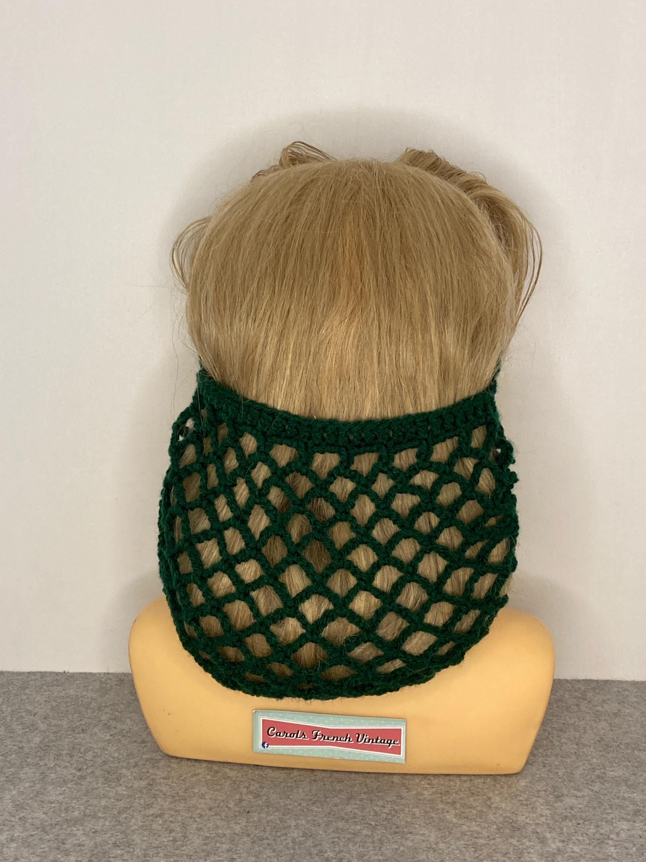 Handmade Crochet Half Snood in Dark Green.(shade May Slightly Differ ...
