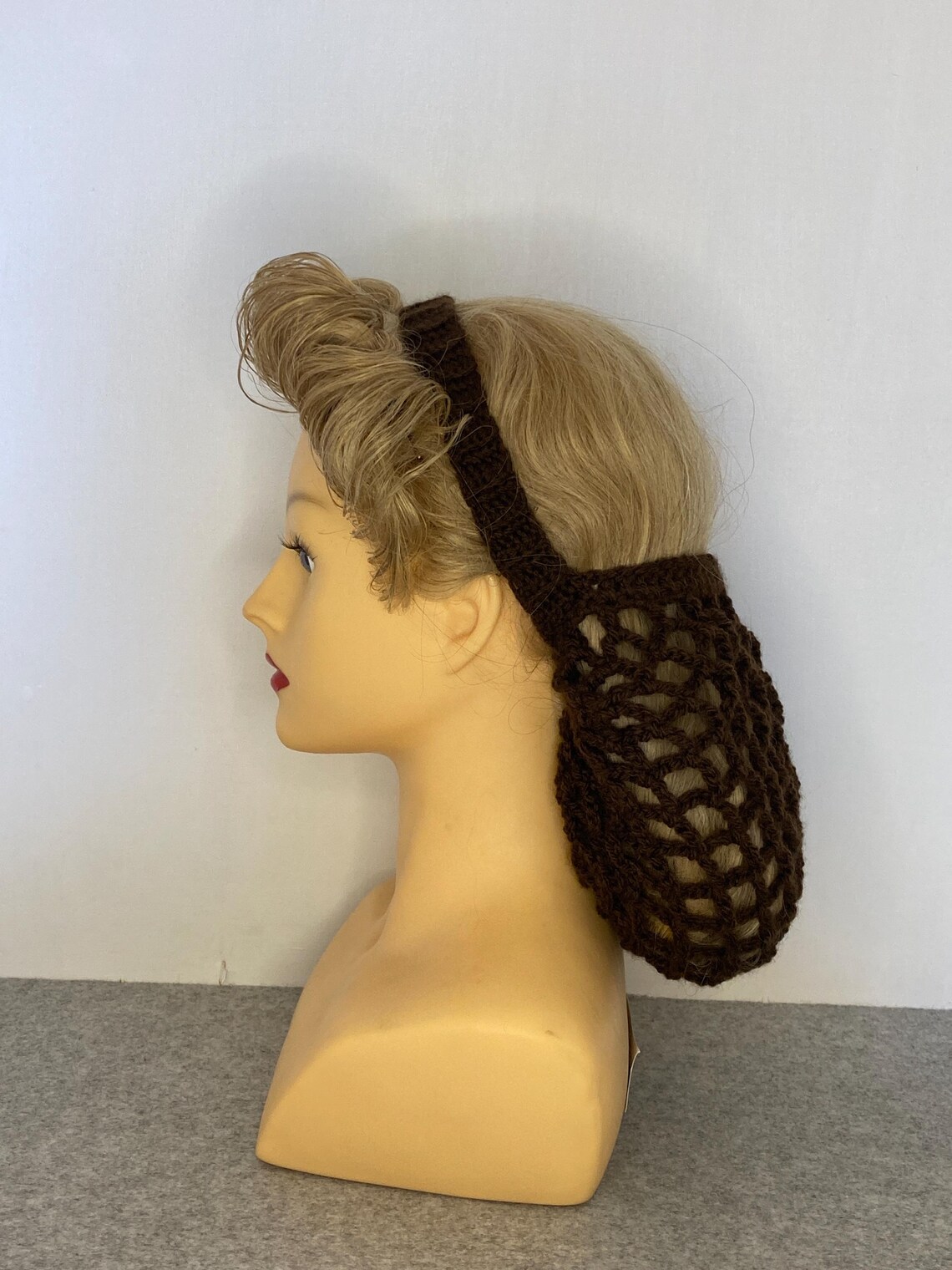 Handmade Crochet Half Snood in Brown. - Etsy