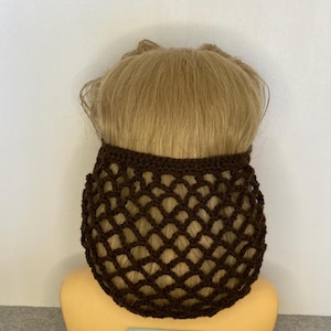 Handmade Crochet Half Snood in Brown. - Etsy