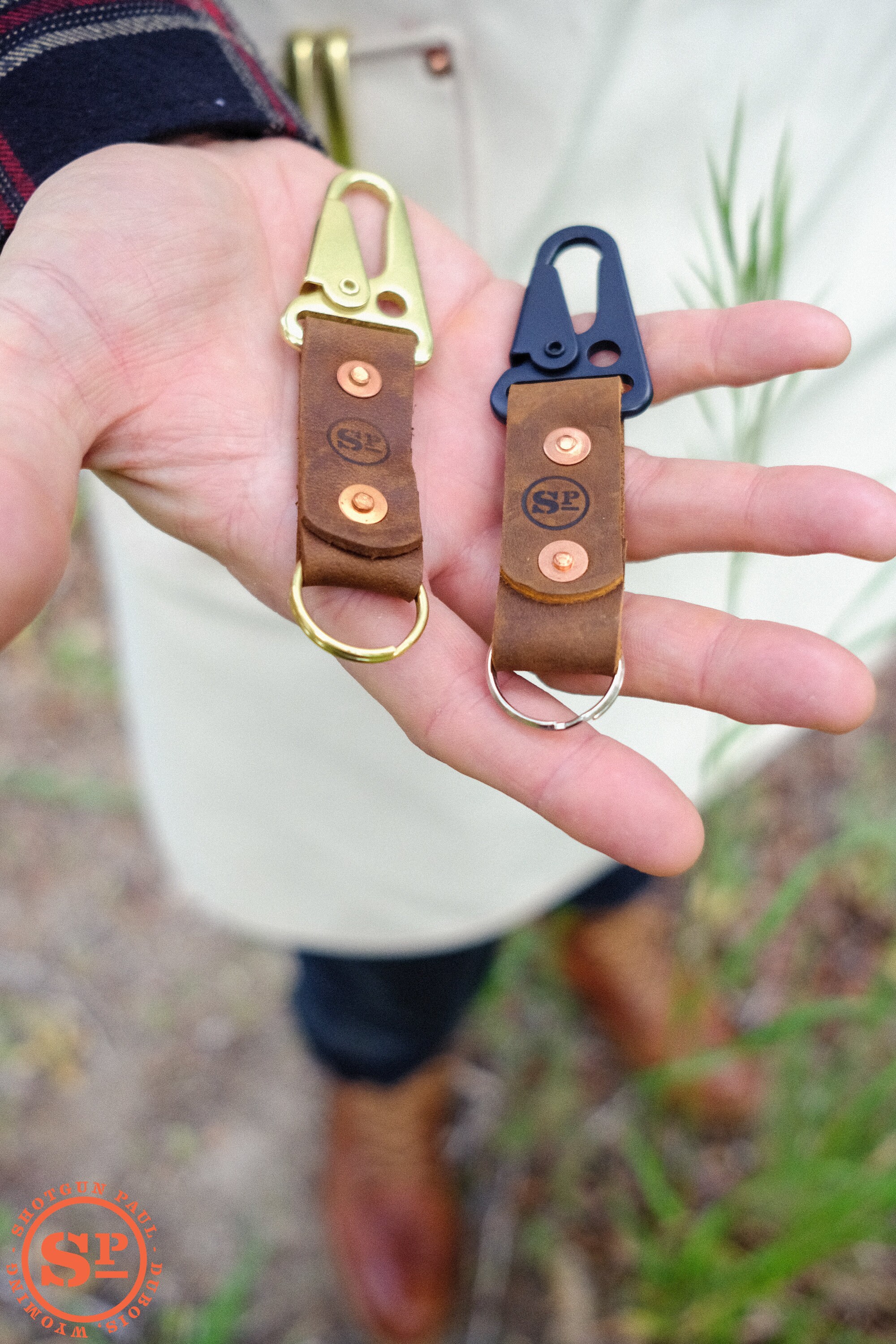 Brass Sling Lever Snap Key Fob | Etsy