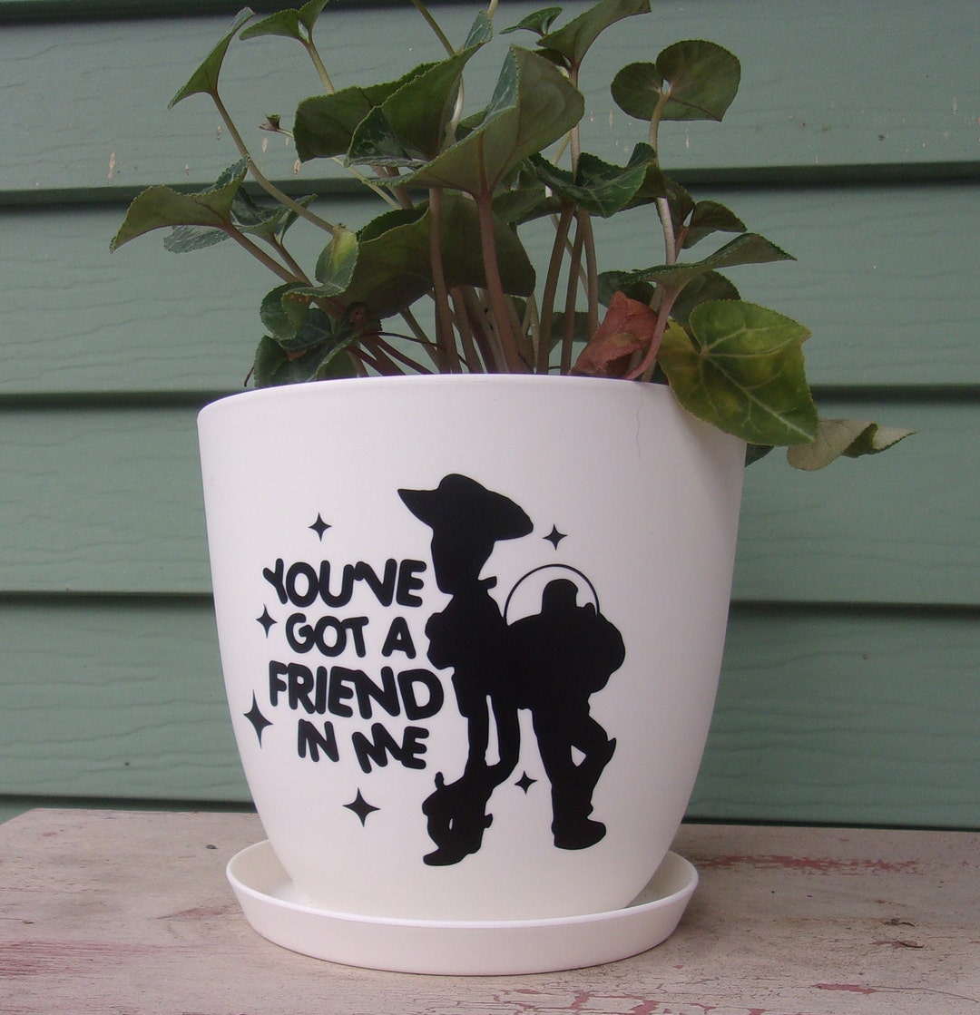 Toy Story Buzz Lightyear and Woody Plant Pot - Etsy