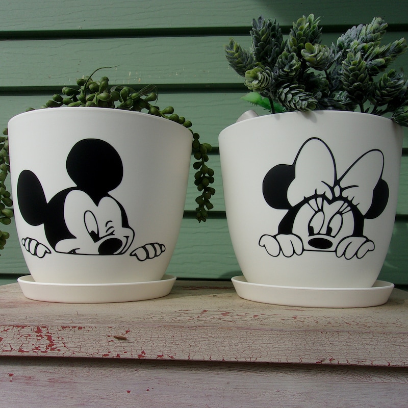 Mickey Mouse Planter - Etsy