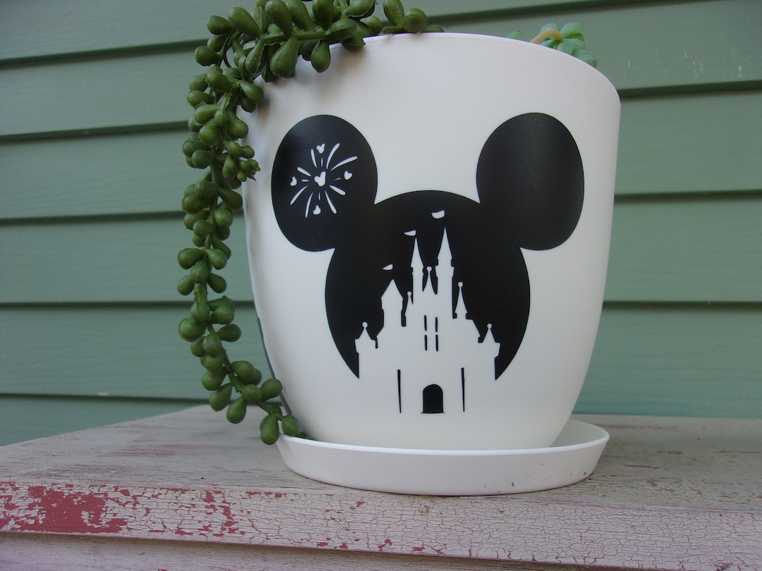Disney Castle Nighttime Magic Inspired Plant Pot - Etsy