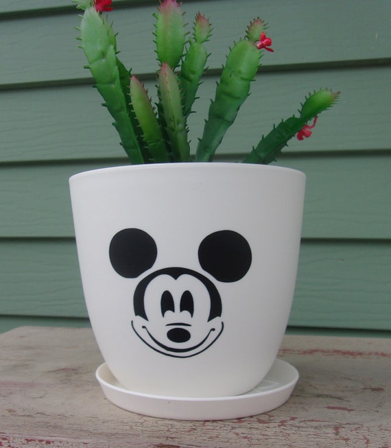 Retro Mickey Mouse Planter Pot | Etsy