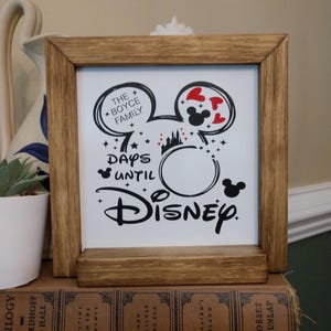 Personalized Disney Inspired Vacation Countdown Sign - Etsy