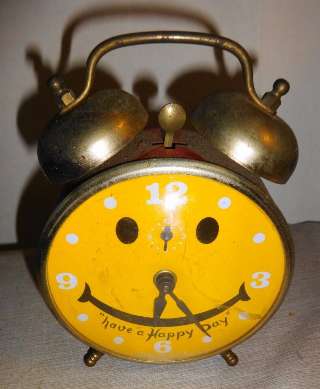 1970 HAVE A HAPPY DAY Alarm Clock by Lux. Good Condition. Works ...
