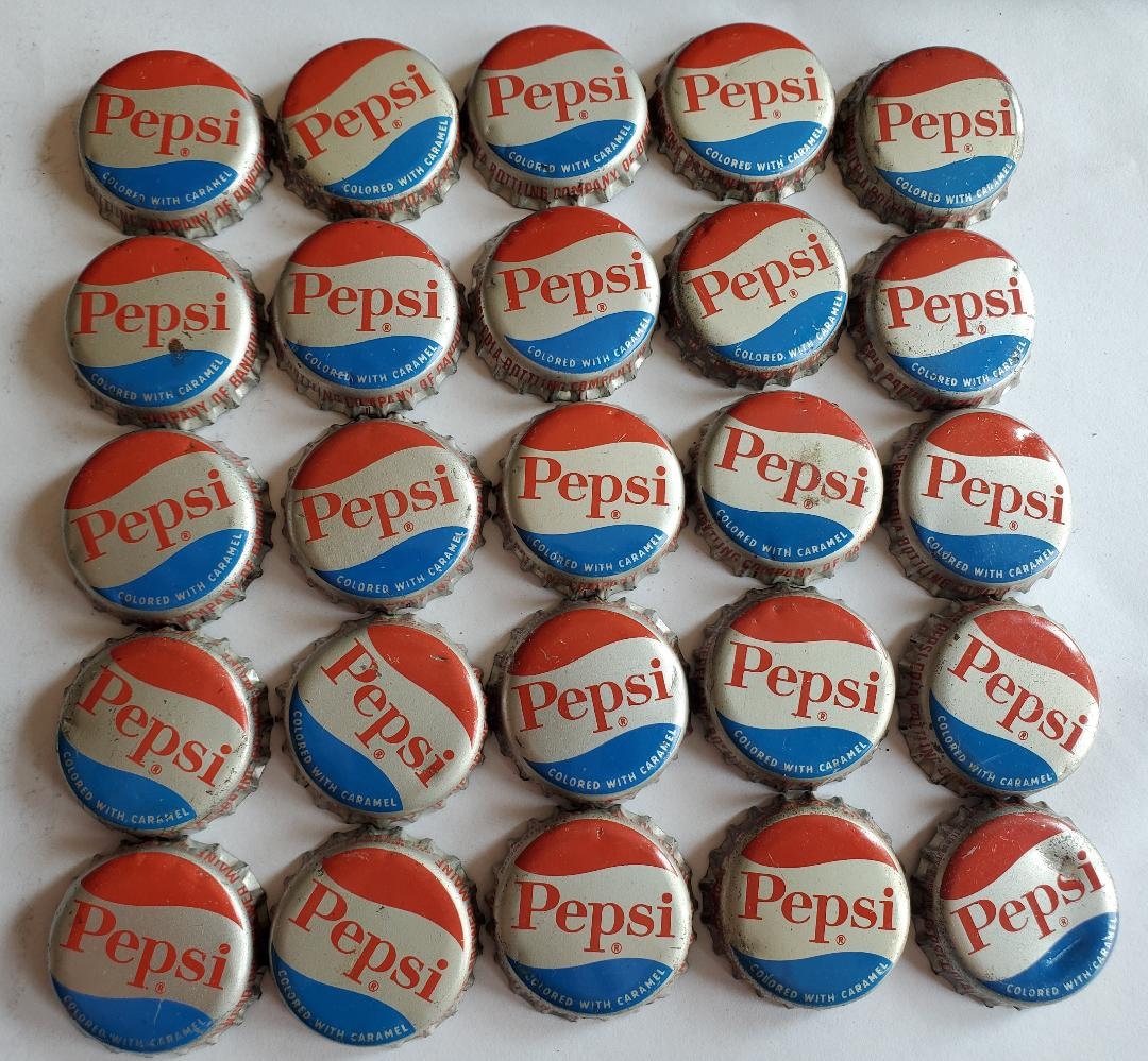 Vintage 1960s PEPSI Cork Lined Bottle Caps Lot of 25 - Etsy