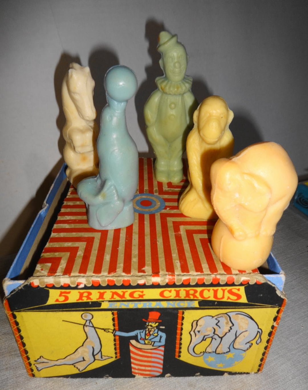 1939 Super Rare - 5 RING CIRCUS FIGURAL Soap Set by Avon. - Etsy