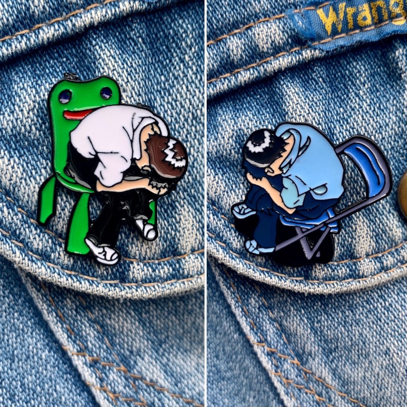 EVANGELION Shinji Ikari Chair Meme Pin Badge Neon Genesis - Etsy UK