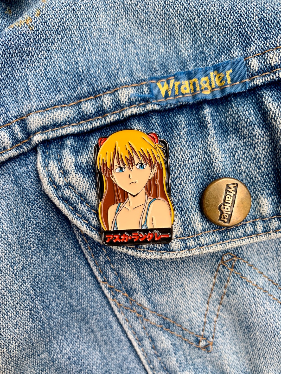 ASUKA LANGLEY SORYU Pin Badge Neon Genesis Evangelion Shinji - Etsy UK
