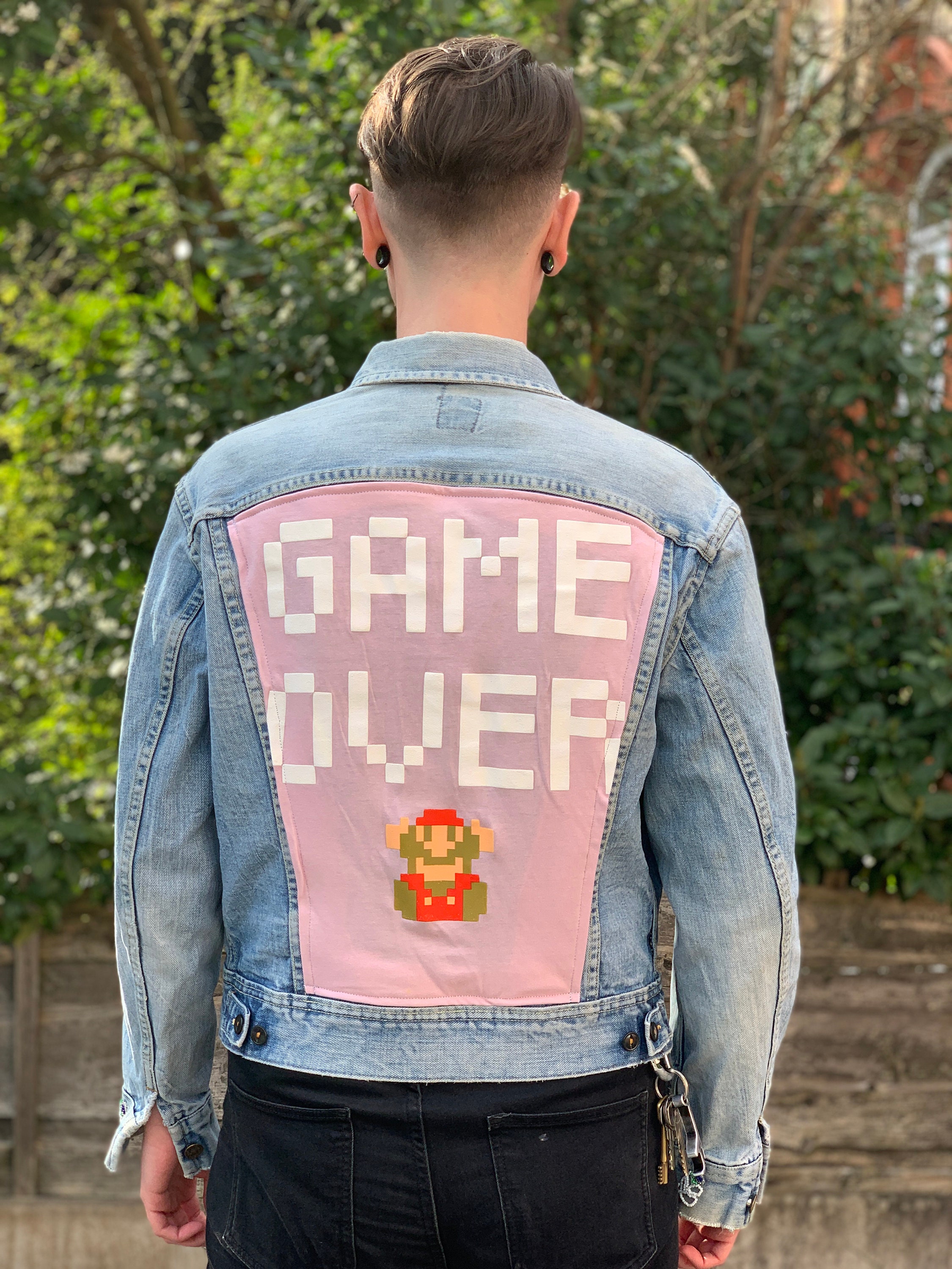 MARIO GAME OVER Vintage Lee Denim Jacket Women's fit | Etsy