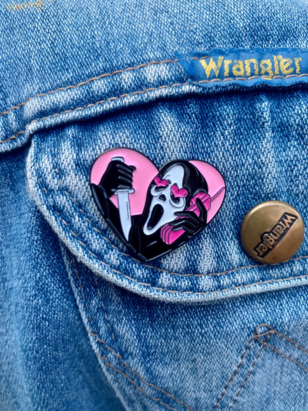 GHOSTFACE Silence of the Lambs Pin Badge Horror Seven Pinhead Freddy ...