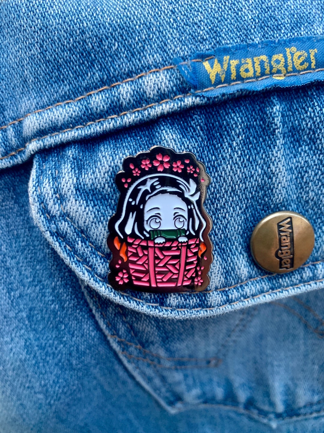 DEMON SLAYER NEZUKO Kamado Enamel Pin Badge Tanjiro Kamado Kimetsu No ...