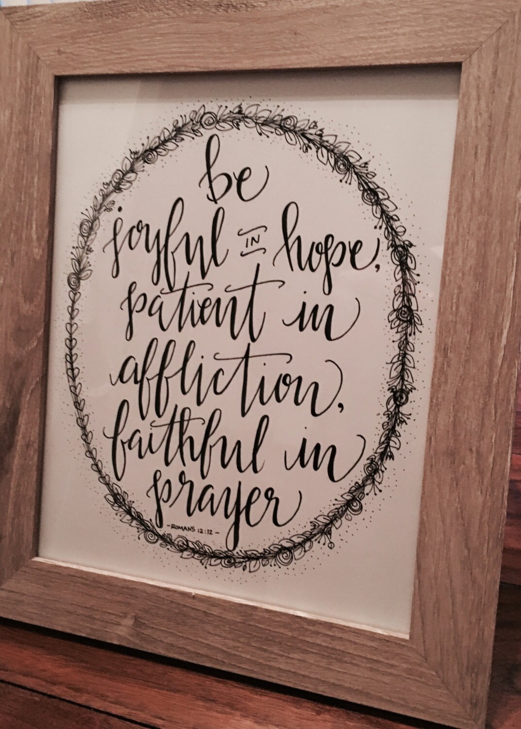 Hand Lettered, Bible Verse, 8x10 Print - Etsy