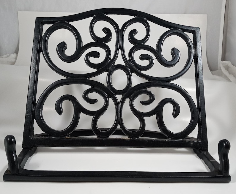 Vintage Cast Iron Book Stand or Picture Display - Etsy