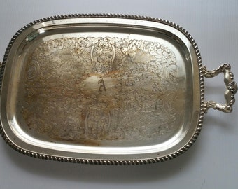 Silver Butlers Tray - Etsy