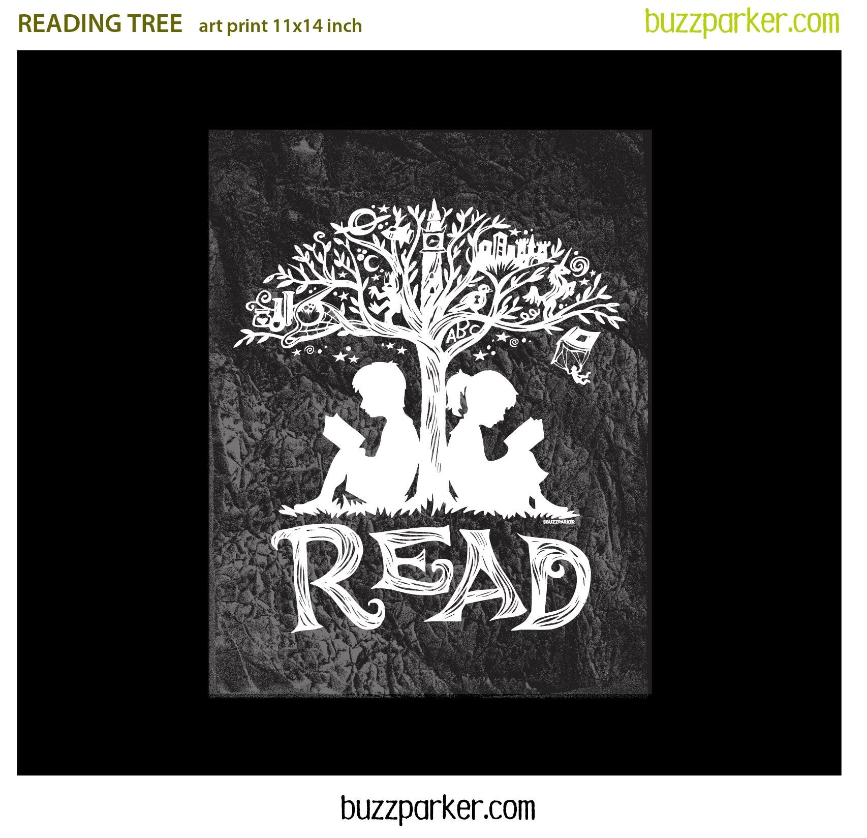 Reading Tree Silhouette