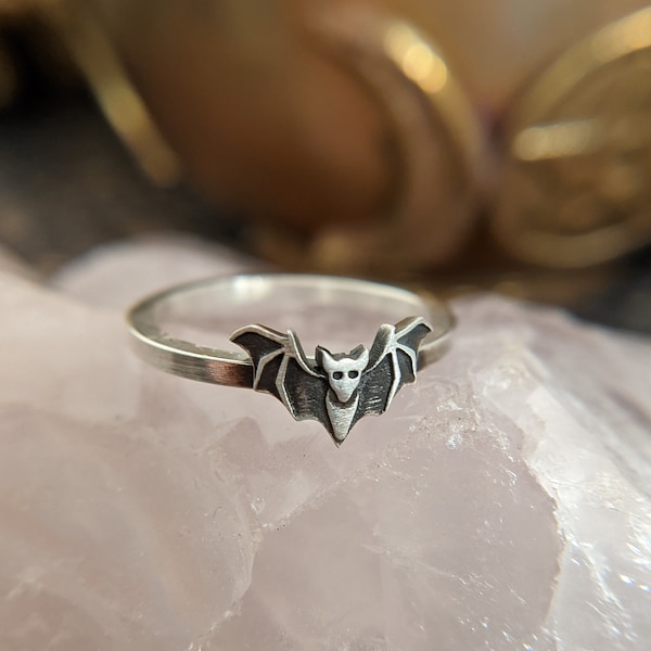 Bat Ring - Etsy