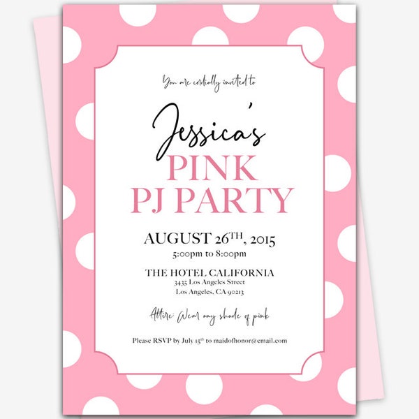 Victoria Secret Pink Party Invitations - Etsy