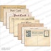 Blank Postcards Digital Collage Sheet Printable Postcard Tags - Etsy