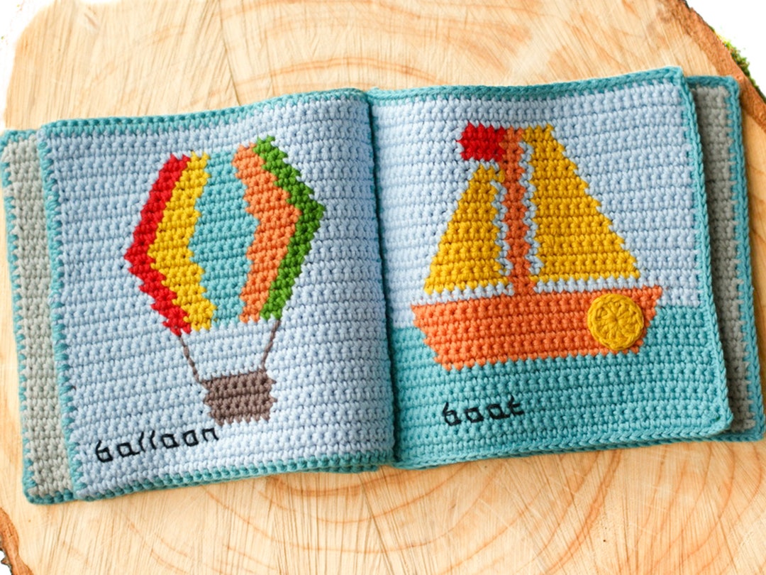 Crochet Quiet Book Pattern ~ Our Favorite Things Crochet Baby Book ...