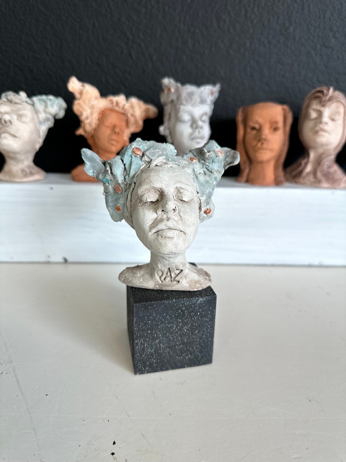 Ceramic Heads Chandelier - Etsy