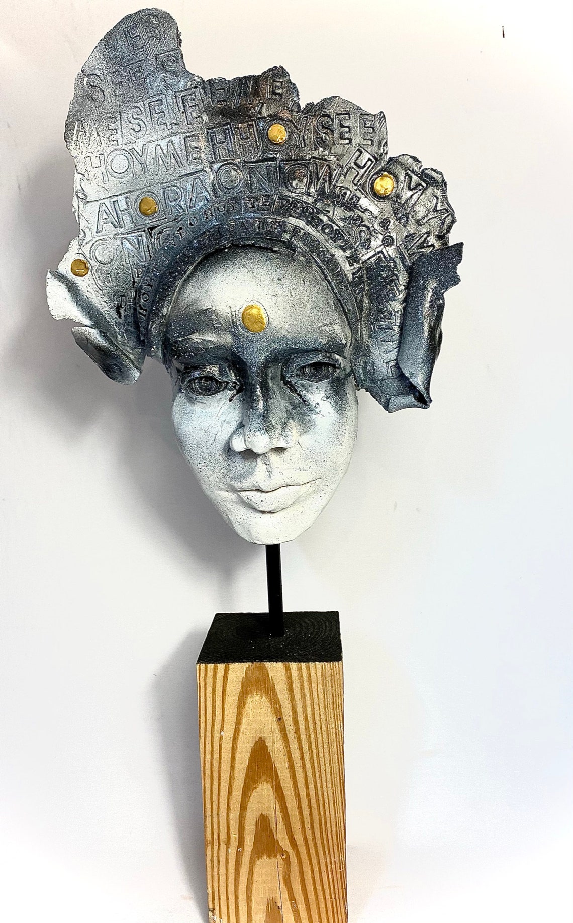 Ceramic Mask With Words - Etsy