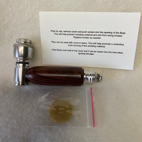 Wooden Hand Pipe - Etsy
