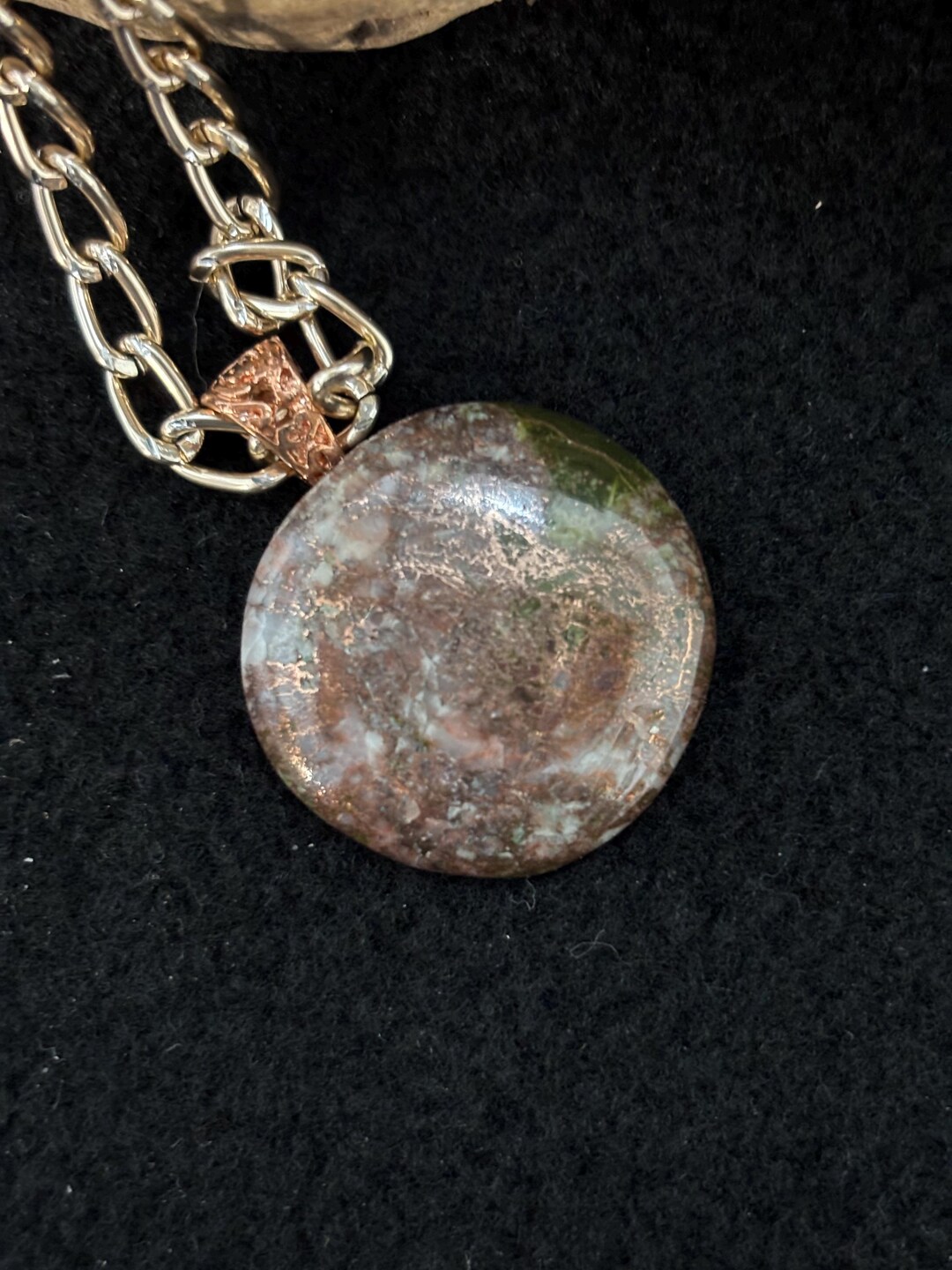 Pendant : Alaskan Quartz Pendant Necklace Containing Deposits of Jasper ...