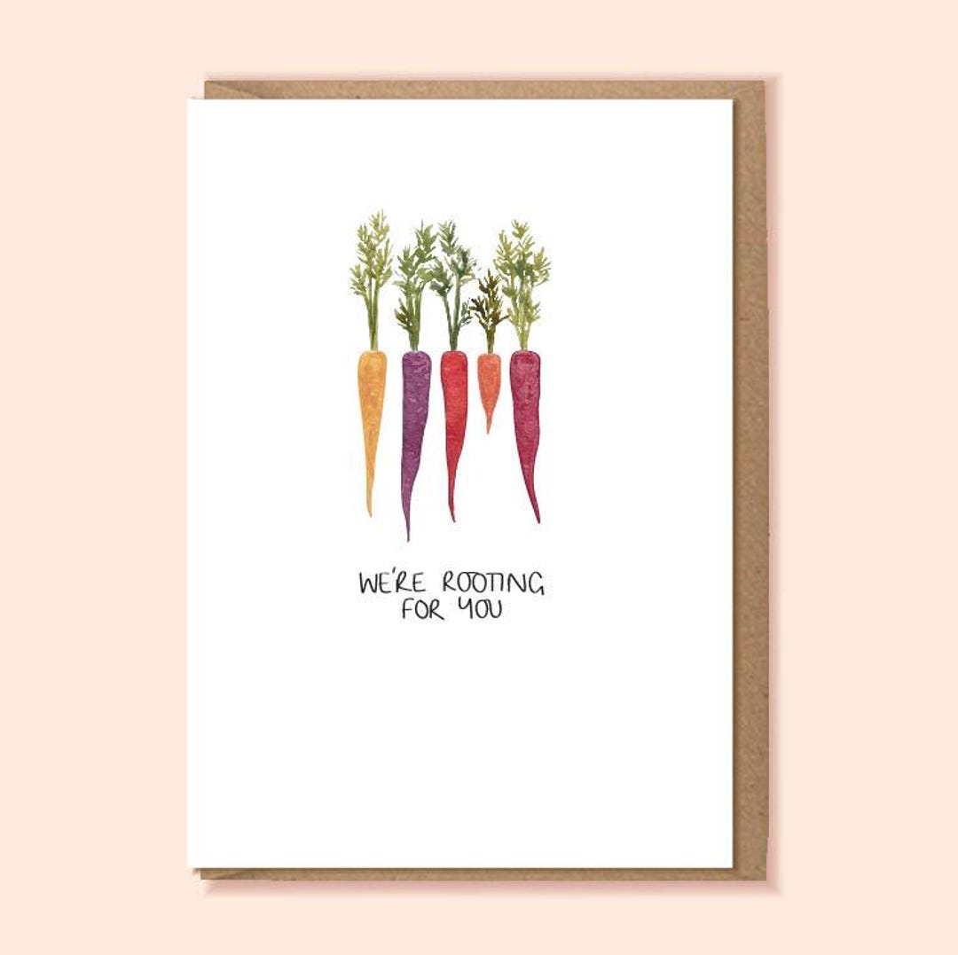 We're Rooting for You - A6 Card - Etsy