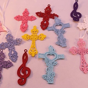 FSL Cross Bookmark // Embroidered Bookmark, Butterfly Bookmark - Etsy