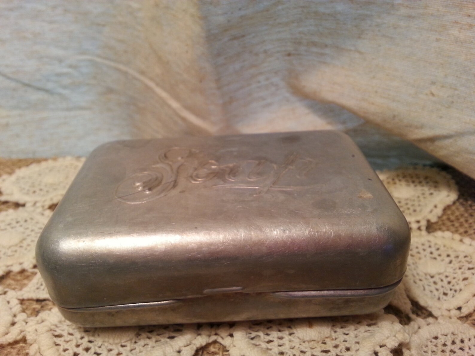 Soap Holder Vintage Travel Tin Soap Tin Aluminum Vintage Tin Etsy